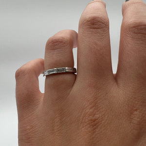 Hepburn Baguette Lab Grown Half Eternity Band – Hera